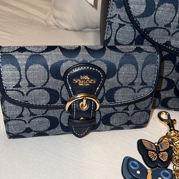 Coach | Bags | Coach Denim Shoulder Bag And Cross Body Bag | Poshmark